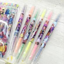 6pcs Girl Group Fluorescent Marker Cartoon Double-Ended Pens Demon ...