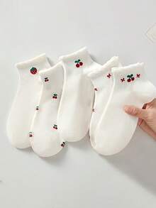 5 Pairs Random Assorted Women's Spring/Summer New Japanese Style Fresh ...