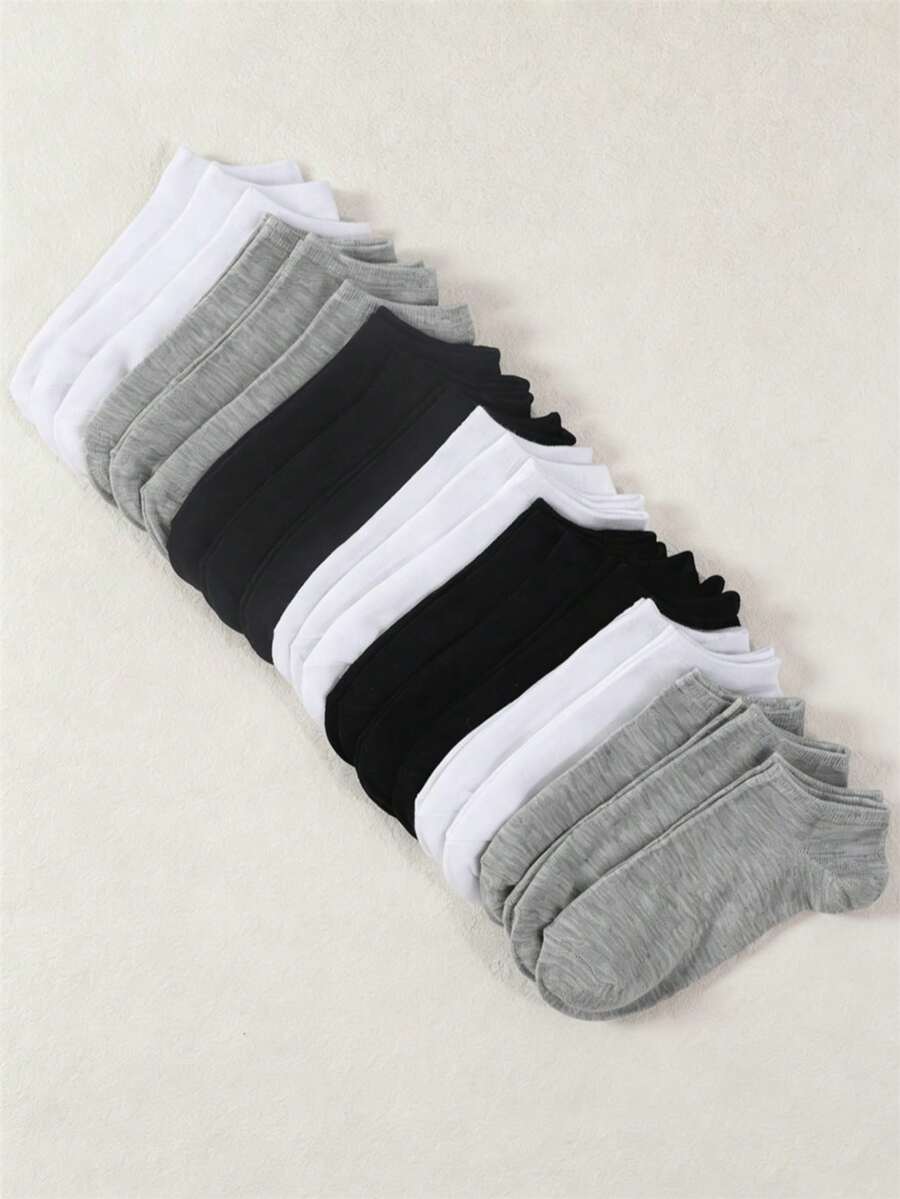 3/5/10/15/20 Pairs Women's Multi-Color Short Socks, Summer Thin Casual ...