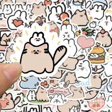 80 Cute Rabbit Sticker Set, Japanese Cartoon Rabbit Stickers, Classic ...