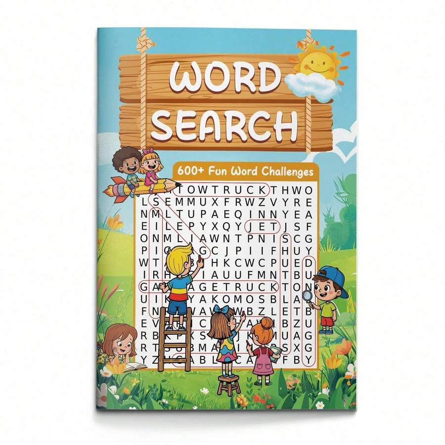 Word Search Book, Helps Children Build Vocabulary, Fun Hidden Word ...