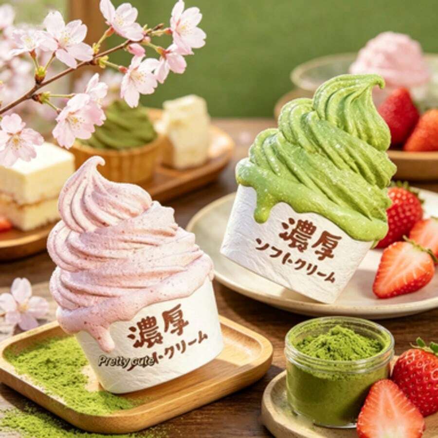1pc Soft TPR Squishy New Style Guava & Green Grape Thick Ice Cream ...