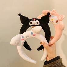 SANRIO Plush Headband - Soft, Non-Slip Anime Character Hair Accessory ...
