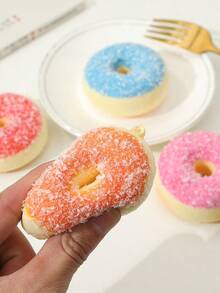 7cm Slow Rebound Donut PU Foam Squeeze Toy - Ultra Soft Stress Relief ...