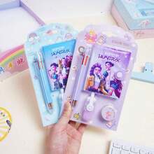 Hasbro 1Set K-Pop Stationery Set, Cartoon Character Notebook, Pen And ...