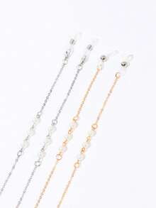 1pc Eyeglass Chain, Anti Slip Chain, Neck Hanging Fashionable Eyeglass ...