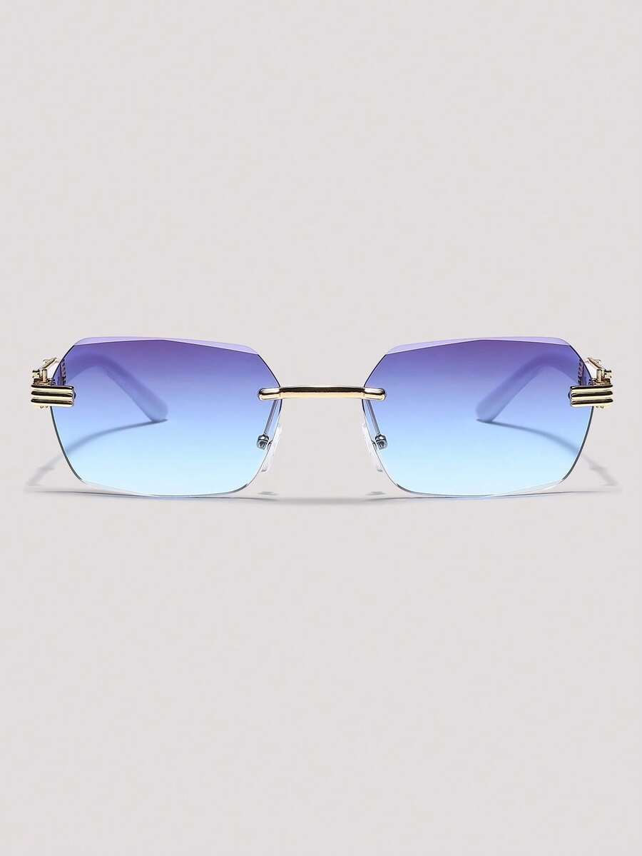 Visivana 1 Pair Men's Geometric Rimless Multi-Color Fashion Glasses ...