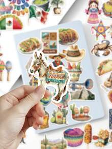 50pcs Mexican Aesthetic Stickers-Perfect For Skateboards, Guitars ...