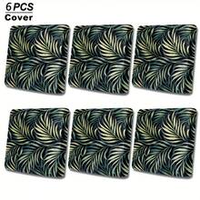 6/8pcs Unique Tropical Leaf Digital Print Outdoor Sofa Cushion Covers ...