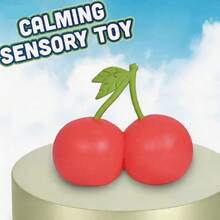 1pc Cherry Shaped Squeeze Toy, Soft Stretchable Stress Relief Fidget ...
