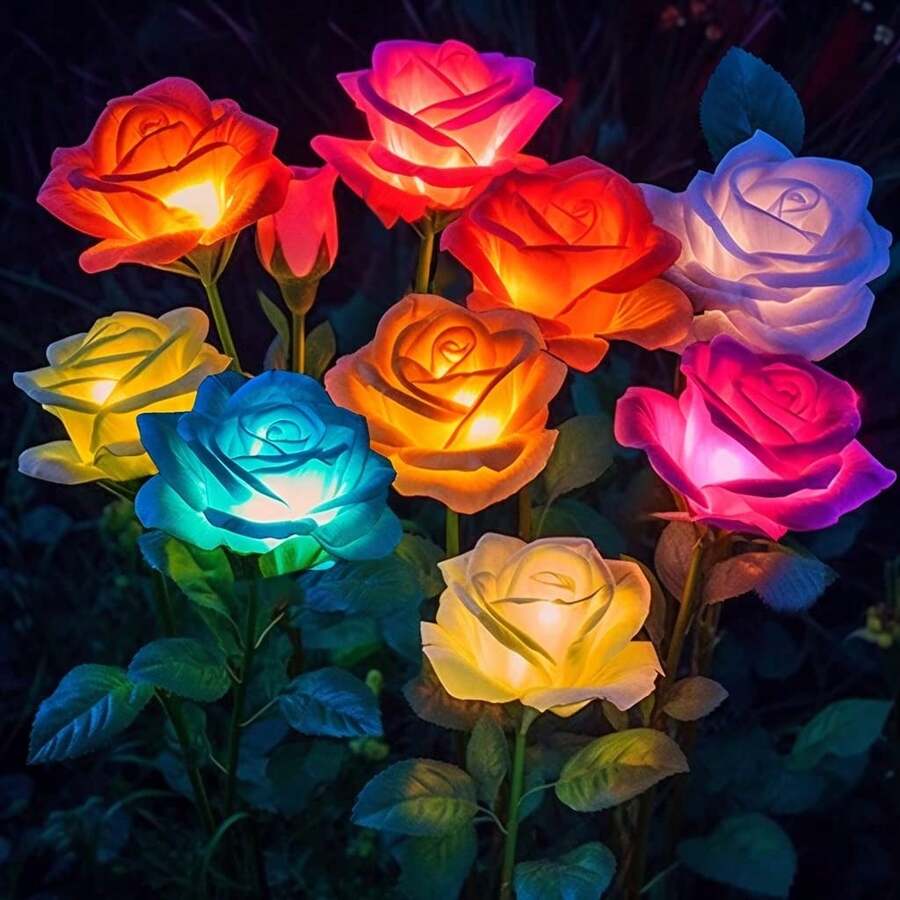 Solar Garden Lights Outdoor, 4/6/8 Pack Solar Light Outdoor With 20 ...