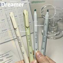 4/8/12pcs Dual-Tip Highlighter Set, No Bleeding, No Smudging, Suitable ...