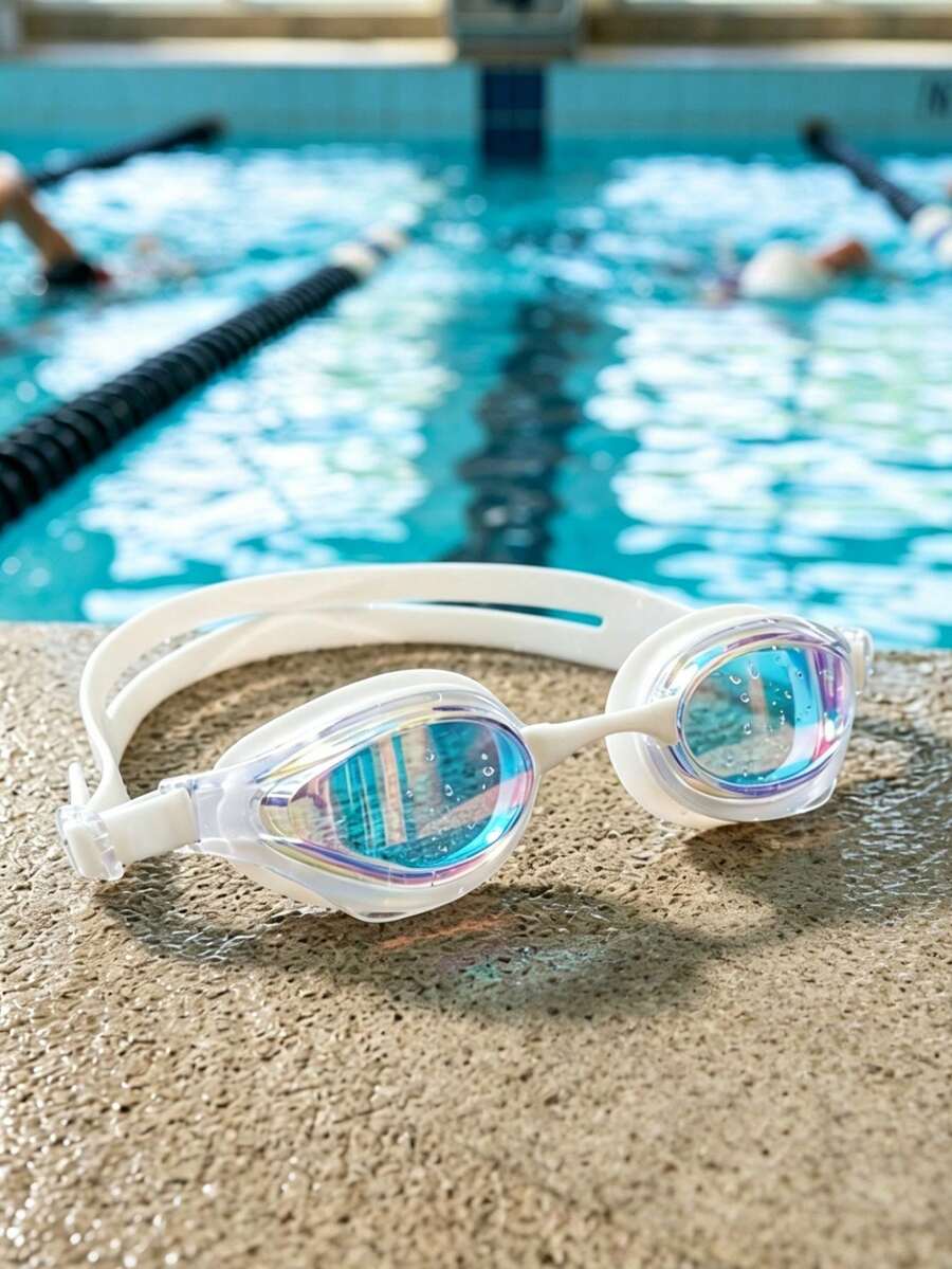 Adult Large Frame Swimming Goggles - Anti-Fog, UV-Proof, Water-Proof ...