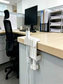 3D Printed PLA Material Desktop Data Cable Fixing Clip, Desktop ...
