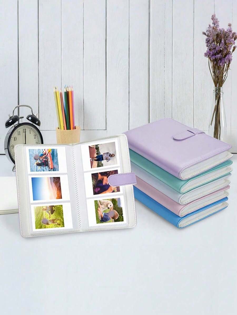 1 Peça Álbum de Fotos Mini com 108 Bolsos, Carteira Envelope para ...
