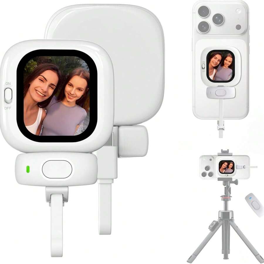 Vlogmate Mini Vlog Selfie Monitor – Phone Holder Clip Mount For Phone ...