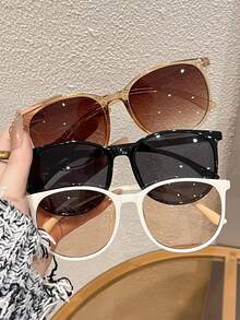 Visivana 3pcs Geometric Full Frame Cheetah Print Vintage Women's ...