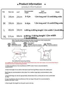 Langxingcs Adjustable Dog & Cat Harness & Leash Set, Escape-Proof ...
