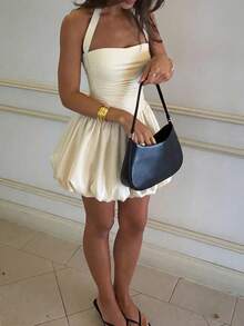 Spring/Summer Lightweight Women's Sexy Halter Neck Evening Dress ...