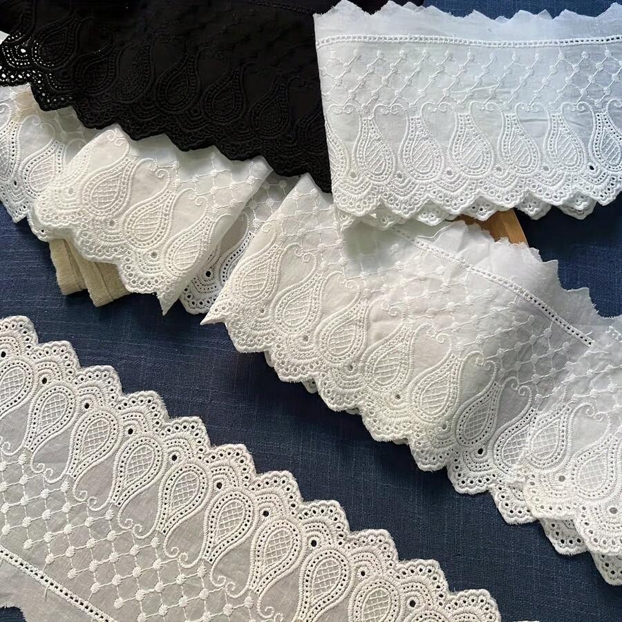 1/5 Yards Lace For Sewing Lace Trim Premium White & Beige Lace Ribbon ...
