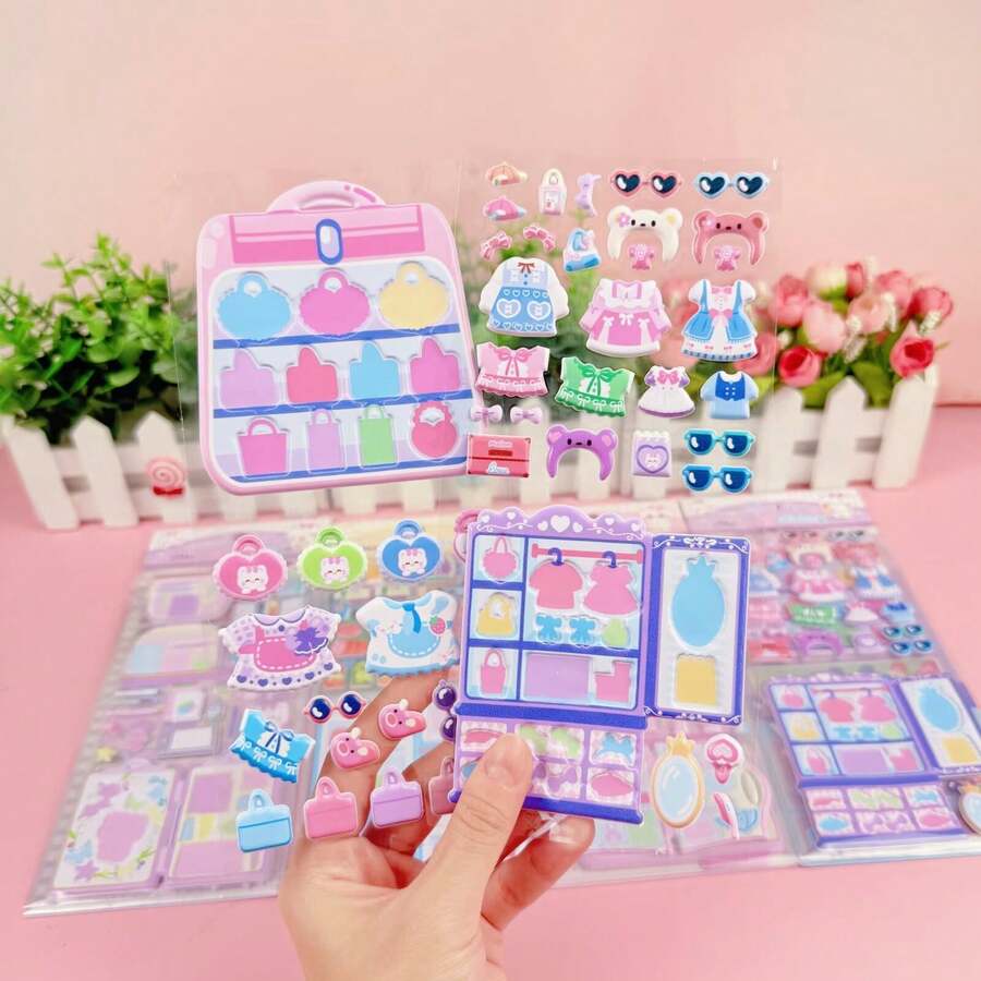 Colorful 3D Epoxy Resin Stickers, Stress Relief Foam Stickers ...