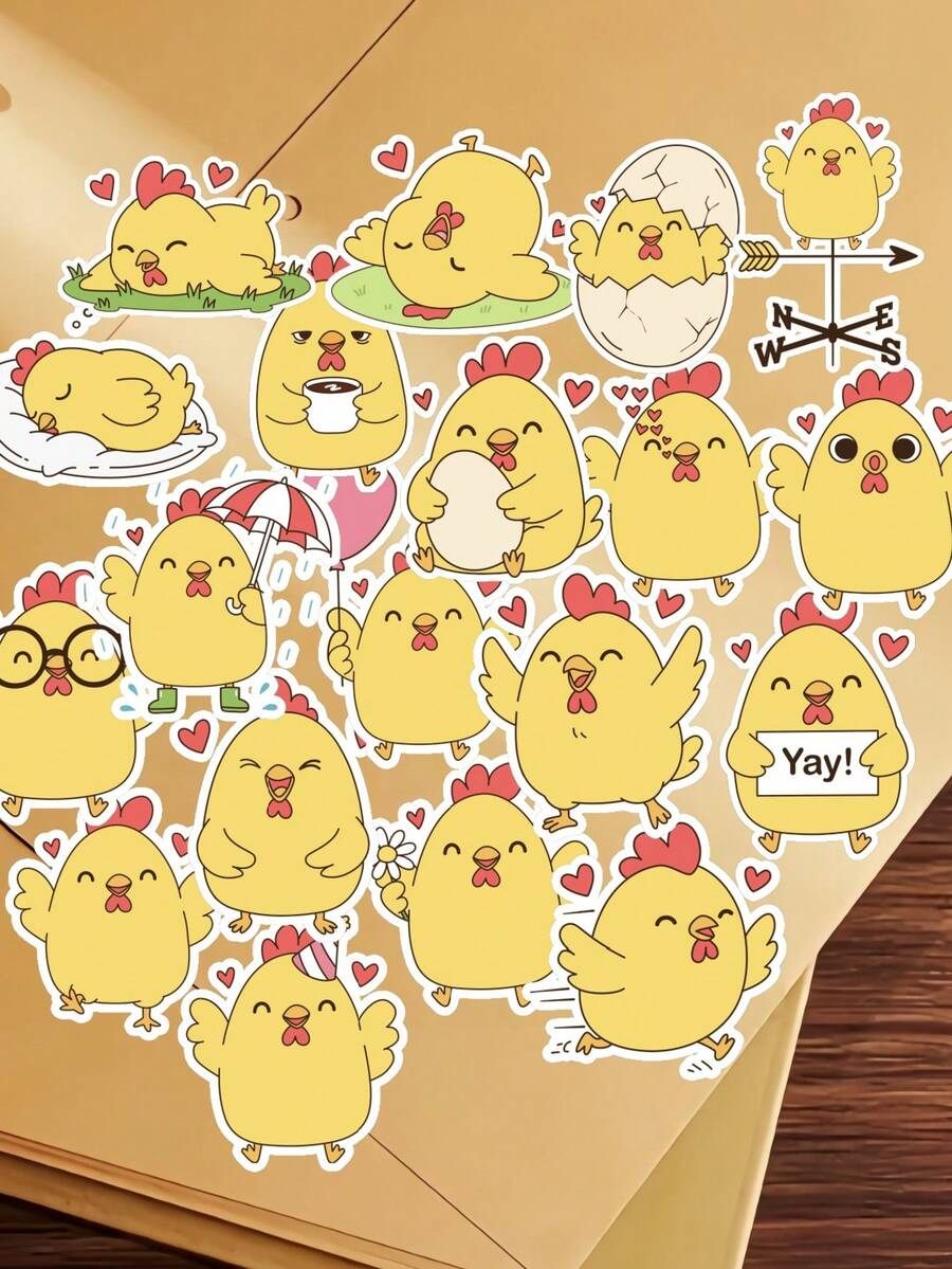 20piezas/Set - Pegatinas de acuarela con diseños lindos de corazón ...