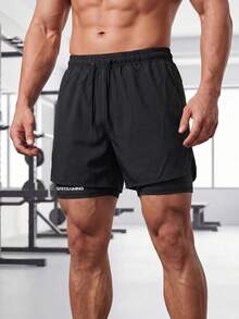 Men's Outdoor Shorts, 2-In-1 Sports Shorts For Spring/Summer, Suitable ...
