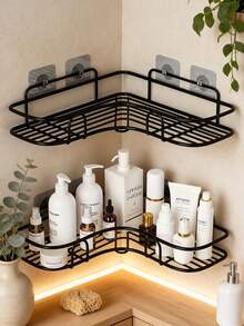 Horn-Shaped Hook Wall-Mounted Storage Rack For Kitchen Corner, Bathroom ...