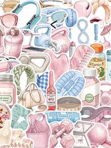 50pcs Girl Aesthetic Graffiti Stickers INS Style Decoration Decals DIY ...