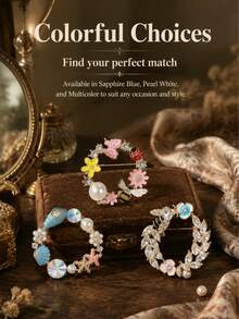 Elegant Rhinestone Floral Wreath Brooches For Women High End Stylish ...