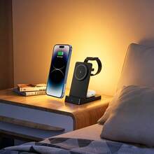 Travel & Car Essential Fold 3-In-1 Wireless Charging Dock,Multi Device ...