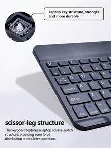 AKKHOO Combo clavier et souris Bluetooth sans fil, compatible avec iPad ...