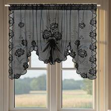 1 Panel Of Lace Sheer Curtain, Vintage Floral Lace Curtain, For Study ...