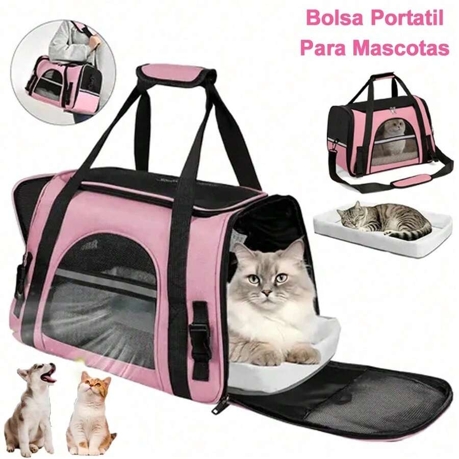 Cat Pet Carrier Backpack With Secure Zipper To Prevent Escape | Large ...