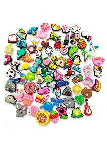 30/50/100pcs Pink Random Mixed Series Shoe Charms, Pink Shoe Decoration ...