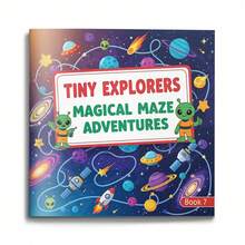 Maze Puzzle Game Activity Book, Daily Brain Training, Fun Guided Paths ...