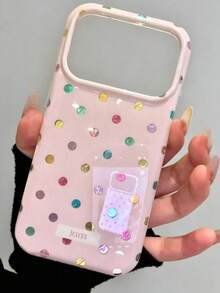 Cute Colorful Polka Dot Glacier Texture Soft Phone Case Compatible With ...