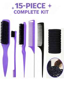 ABS Resin Pointed Tail Handle Smooth Hair Comb, For Hairline Styling ...