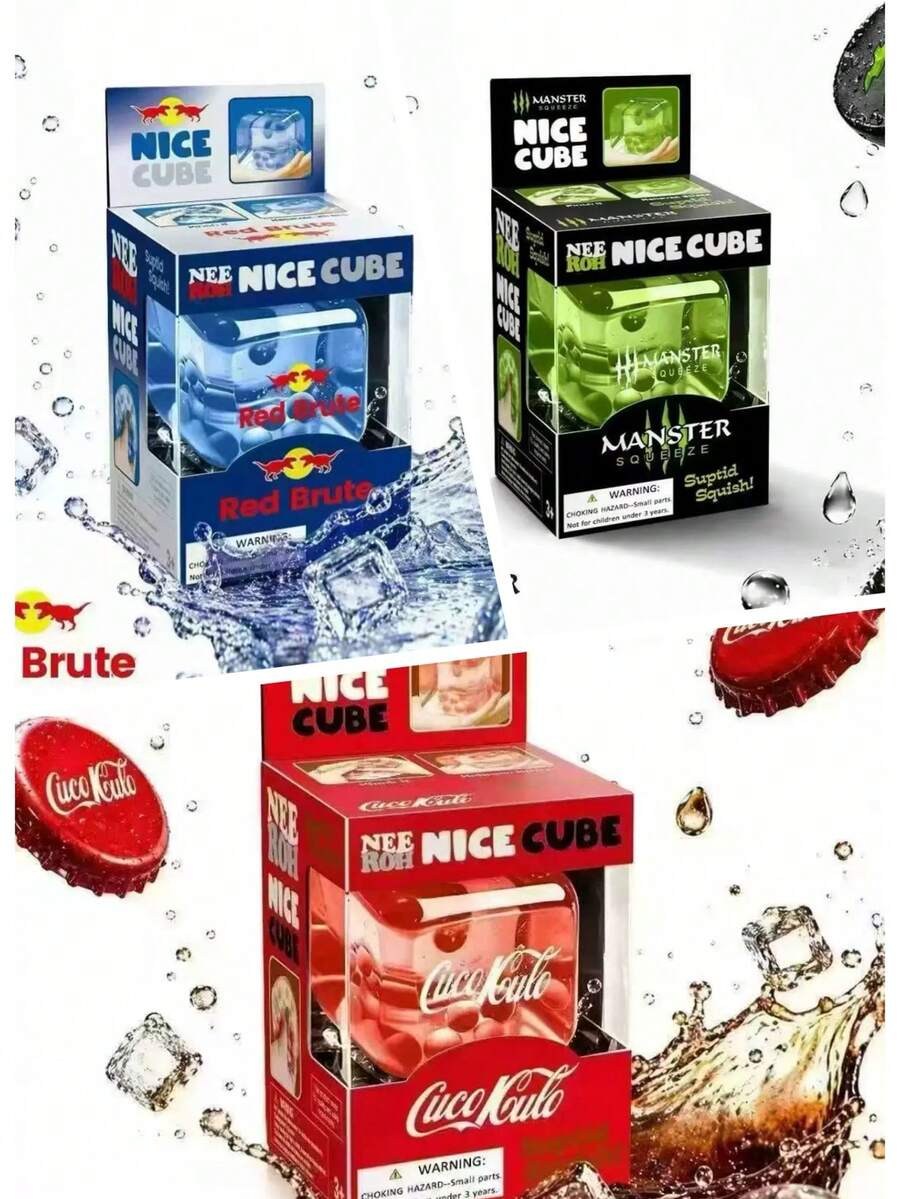 Schylling Needoh Nice Cube Sensory Toy Stress Relief Squeeze Cube ...