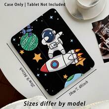 Astronaut, Rocket, Star And Radar Pattern Painted Effect Acrylic ...