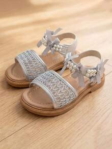 2026 Light Beige/Silver Girls' Shoes - Korean Sweet Princess Style ...