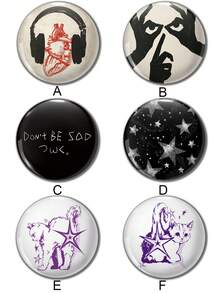 Fun Pattern Badge Brooch, Women's Badge, Pin Brooch, Bag Charm ...