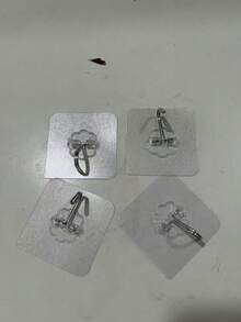 20pcs Strong Adhesive Transparent Wall Hooks - Minimalist Style, Easy ...