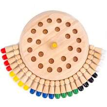 Wooden Memory Matching Game, Portable Home Strategy Board Game ...