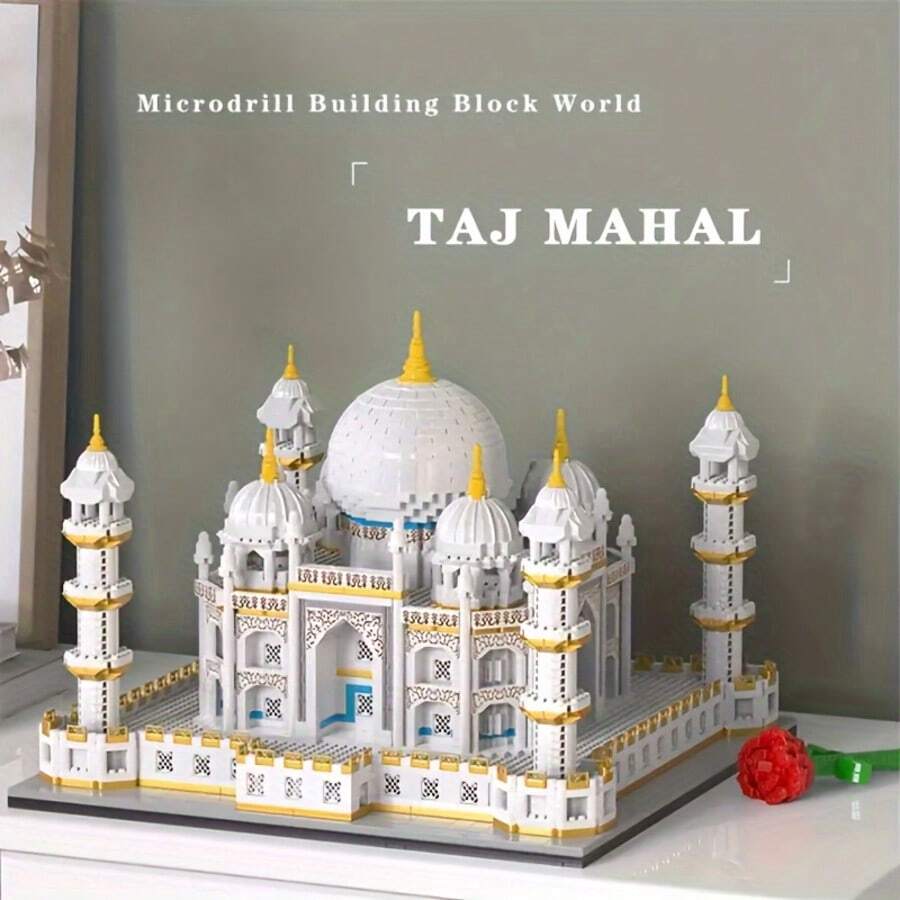 1pc Taj Mahal Castle Building Block Series High Difficulty Fun Assembly ...