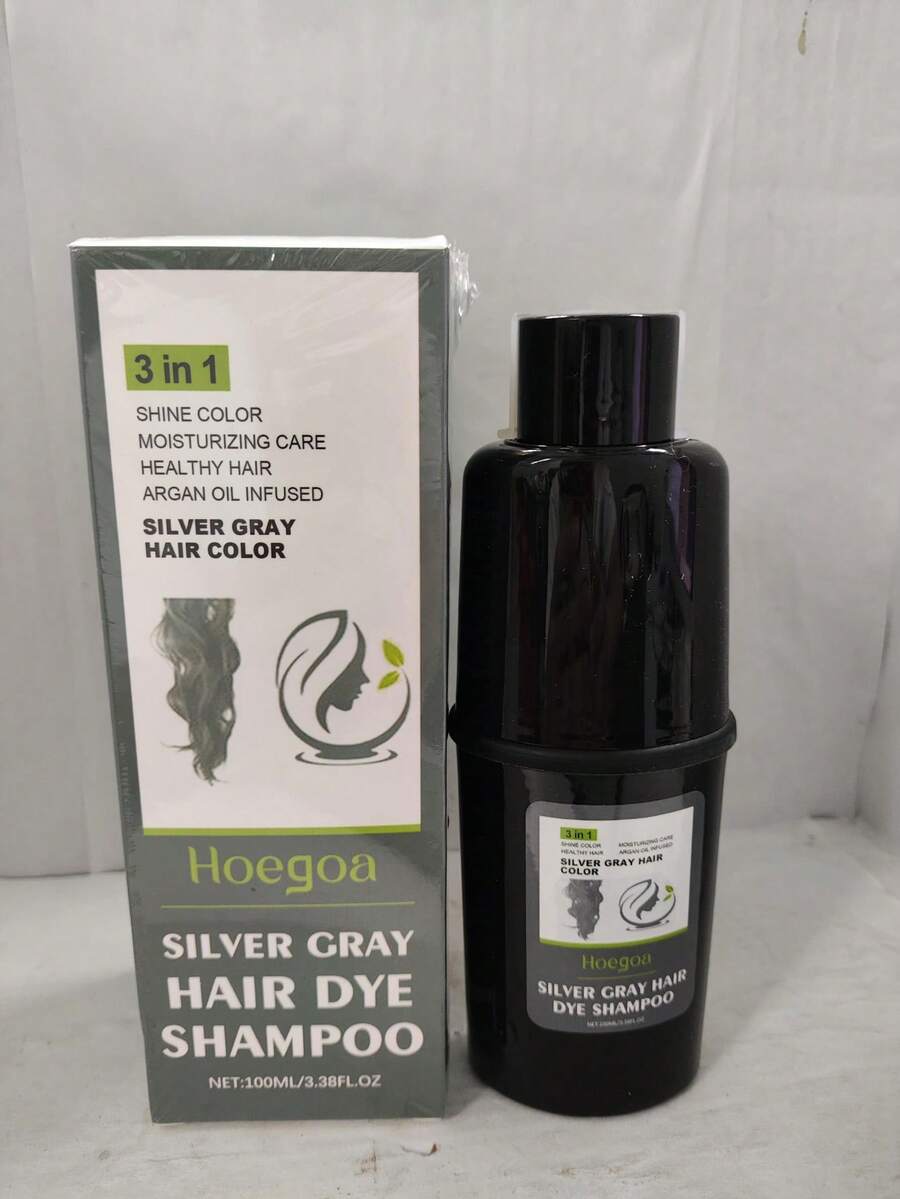 Hoegoa Silver Gray Hair Dye Shampoo,Nourishing Head Care, Suitable For ...