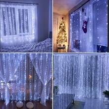 LED Curtain String Lights, 8 Light Modes Simulating Starry Sky Twinkle ...