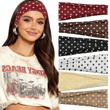 6pcs Women's Headbands, Elastic Hair Bands And Floral Hair Bands, Yoga ...
