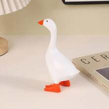 3pcs Magnetic White Goose Keychain Pendants, Cute Resin Decoration ...