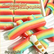 1pc Creative Realistic Colorful Candy Squeeze Toy, TPR Soft And Chewy ...